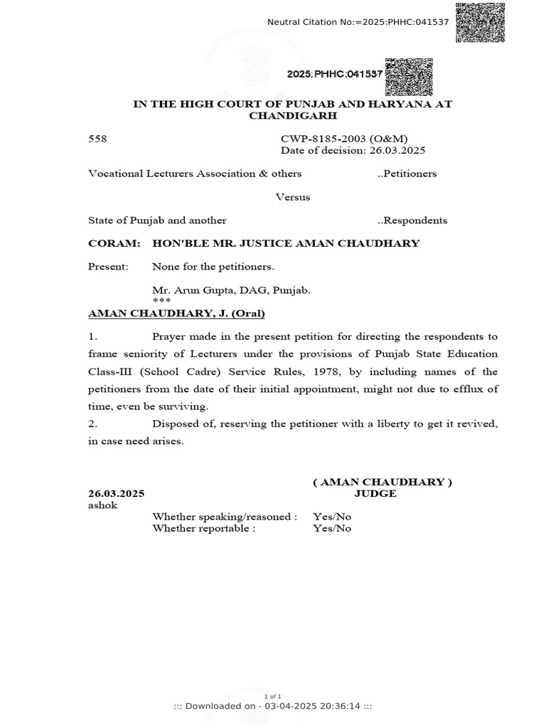 CWP 8185 2003 26 03 2025 Final Order | PDF