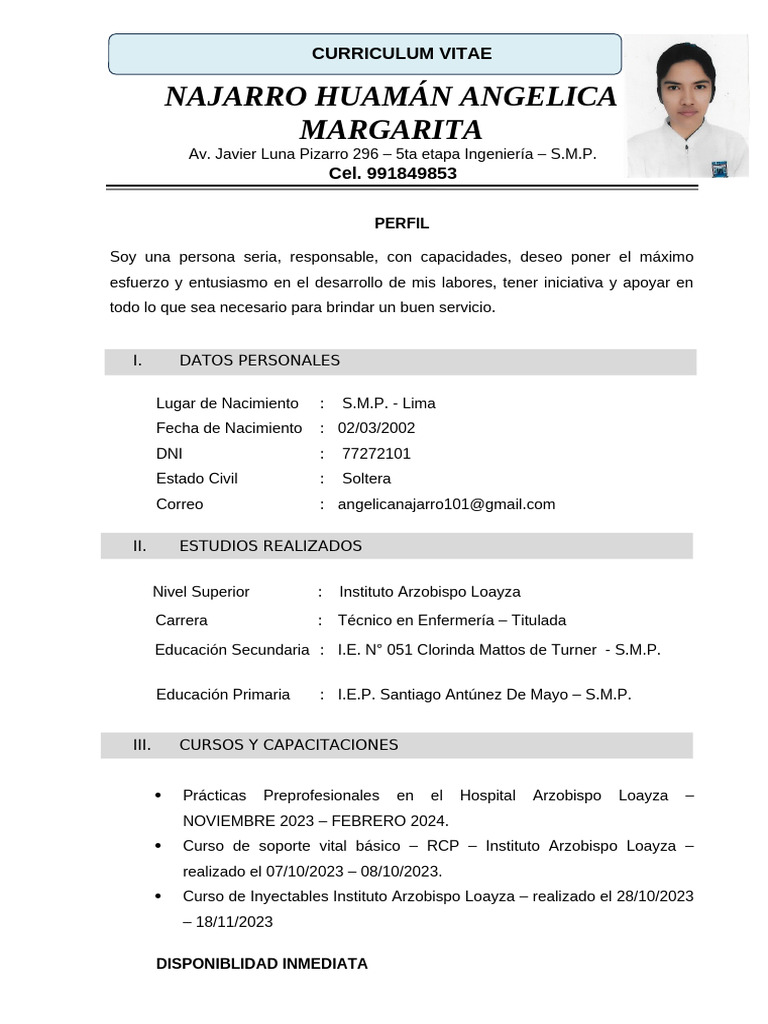 CV 2025 - Cruzado Carbajal | PDF