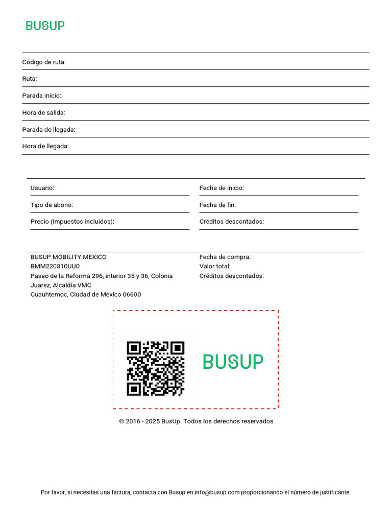 Compra de boleto BusUp: Ruta 17 CU | PDF
