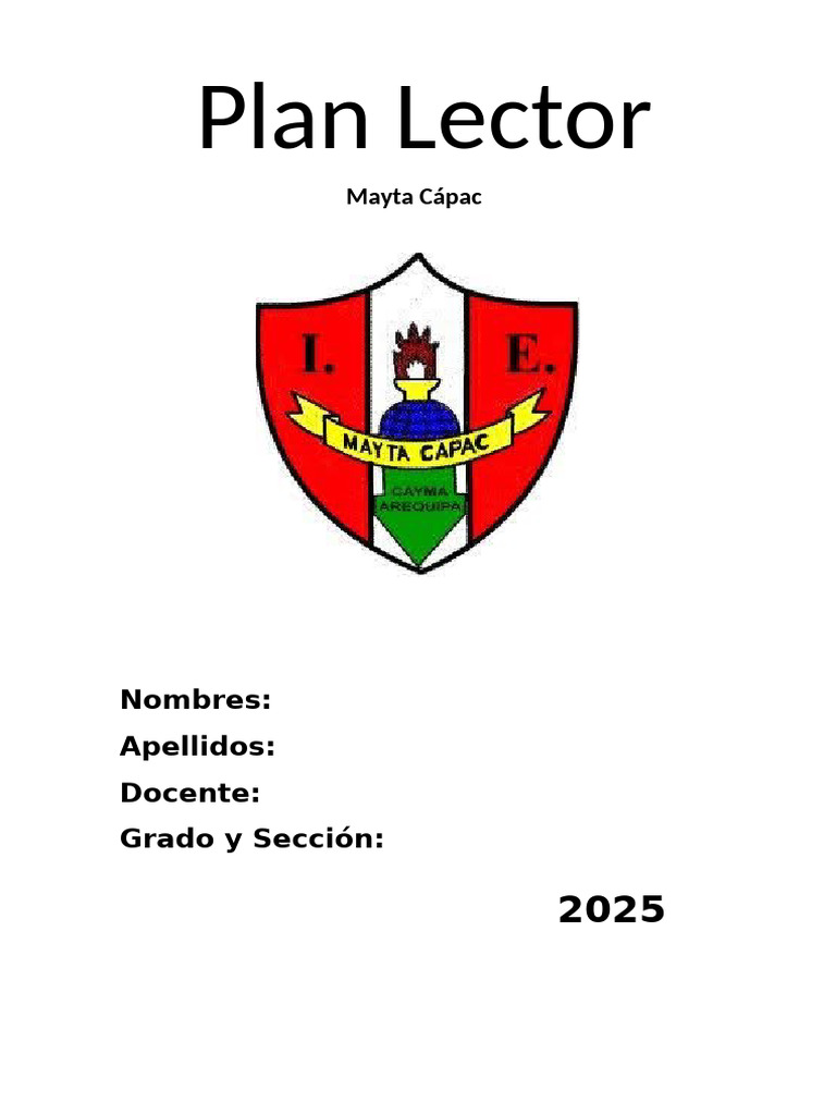 Plan Lector 2 | PDF