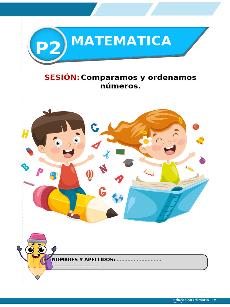 1° Ficha Comparamos y Ordenamos Números | PDF