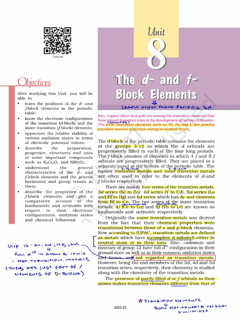 D & F Block Part 1 NCERT | PDF