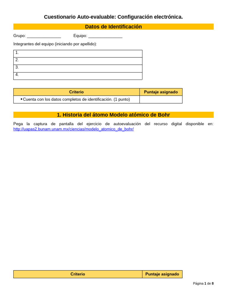 Config_elec_Cuestionario Autoevaluable | PDF | Configuración ...