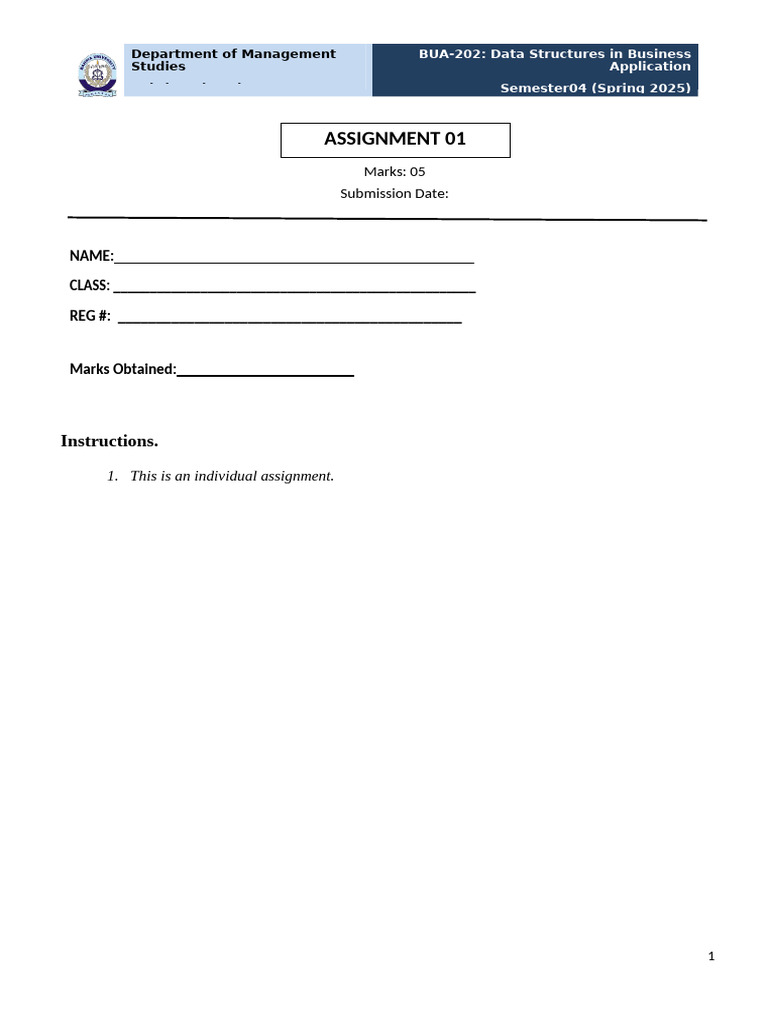 Assignment1 DSBA Spring25 20022025 125943pm | PDF