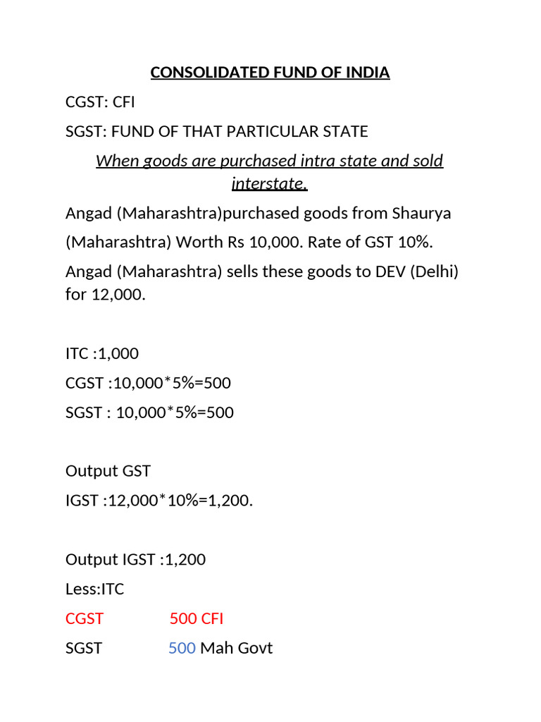 Consolidated Fund of India | PDF