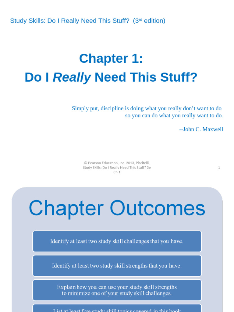 Chapter1 240216122944 6c4655a1 | PDF | Study Skills | Psychological Concepts