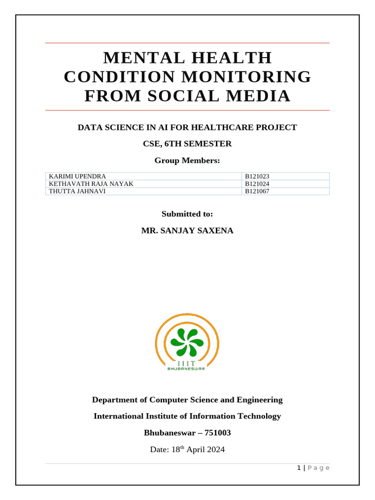 DSAI_REPORT | PDF | Statistical Classification | Machine Learning