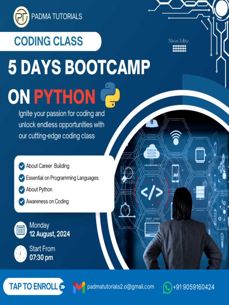 5-Day Python Bootcamp Class | PDF