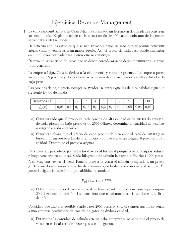 Ejercicios RM | PDF | Economias
