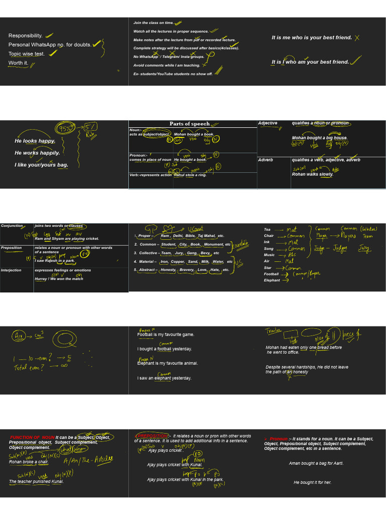 003) Lecture - 1 Basics (30 Files Merged) | PDF | Verb | Linguistics
