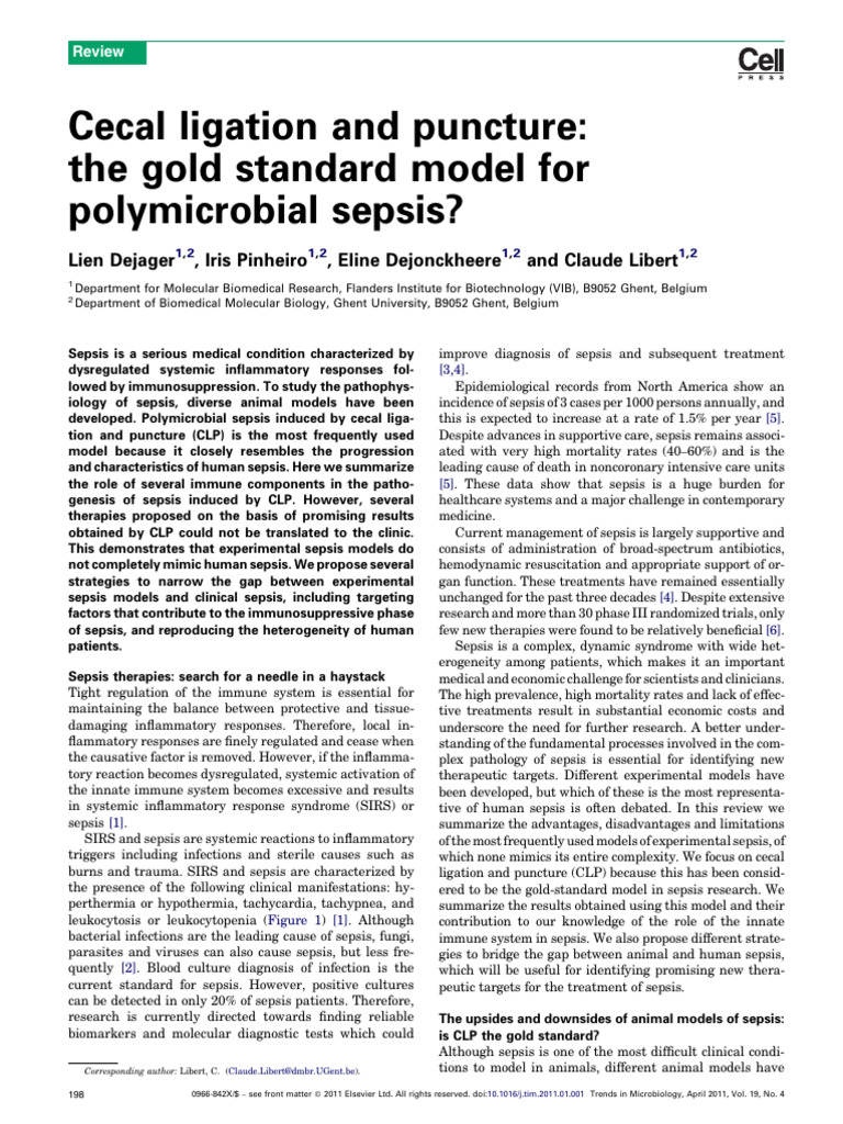 1-s2.0-S0966842X11000035-main | PDF | Sepsis | Coagulation