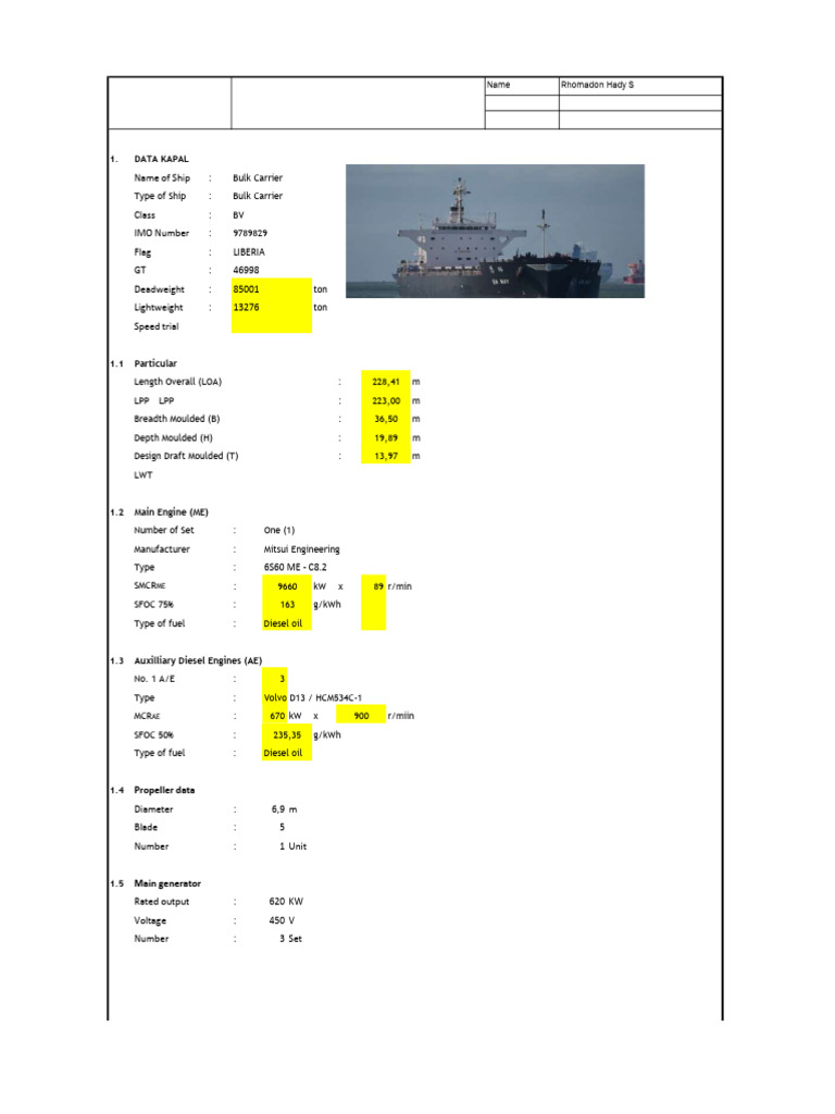 EEDI Belajaran Pakai Excel en May | PDF | Ships | Cargo