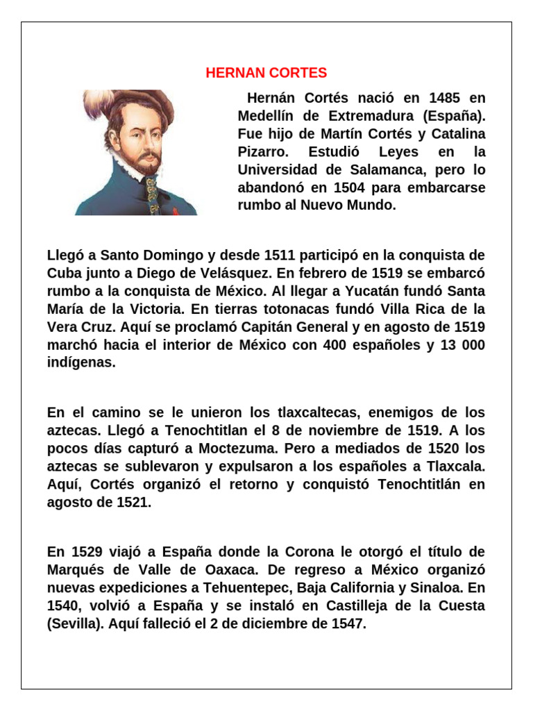 Hernan Cortes | PDF