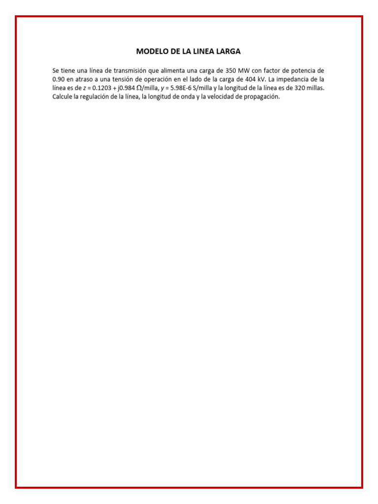 Problema Línea Larga | PDF