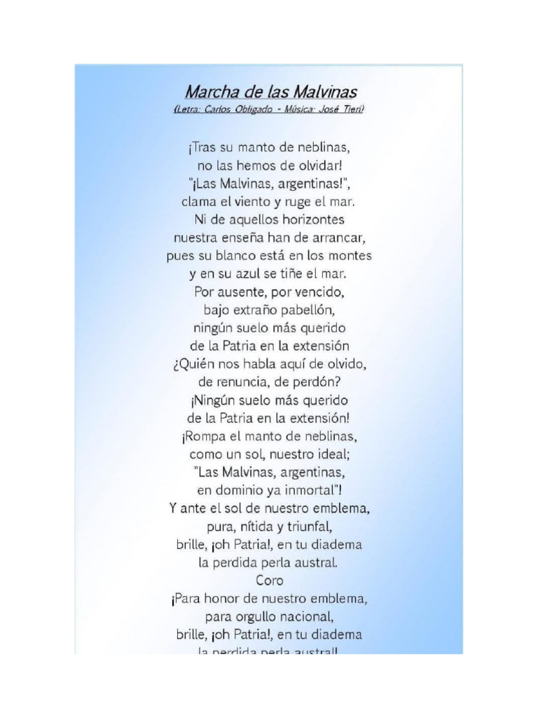 Marcha A Las Malvinas | PDF