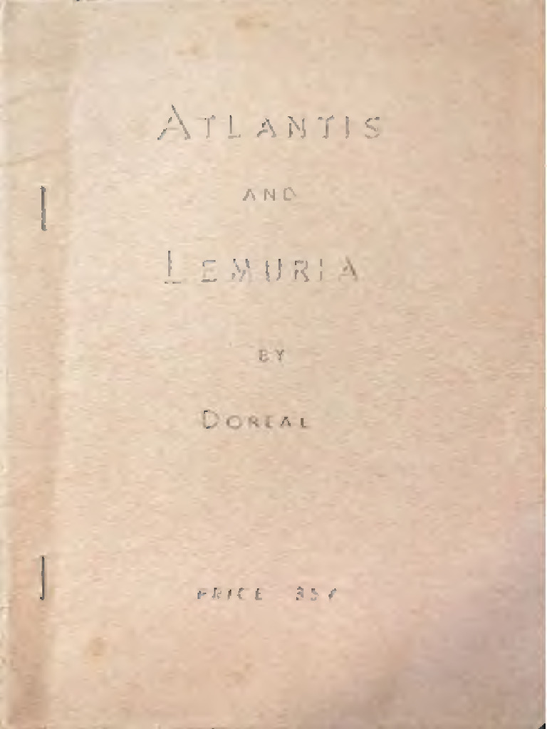 Atlantis and Lemuria - Text | PDF