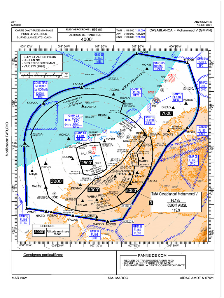 Altitude Chart GMMN Appr | PDF