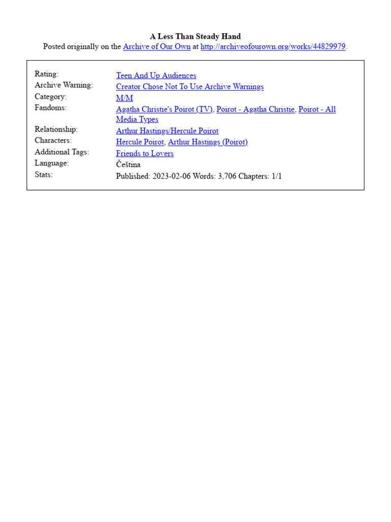 A Less Than Steady Hand | PDF