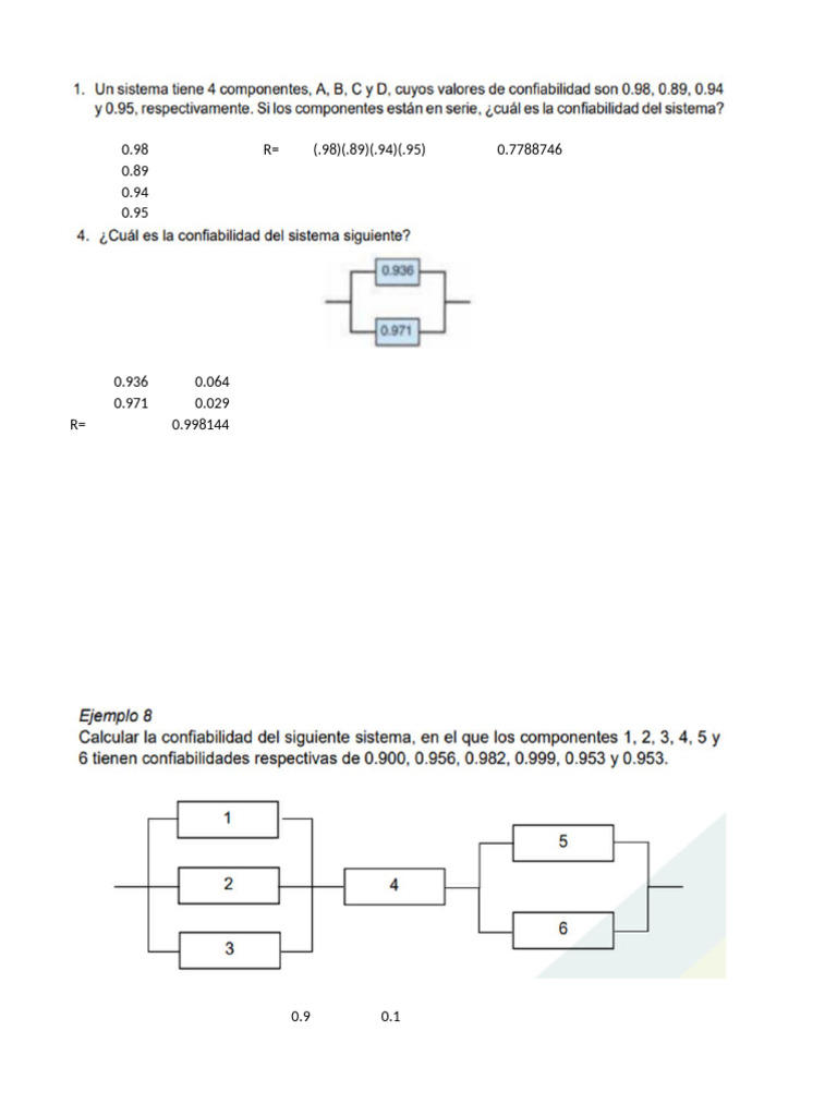 Reliability Calculations and Results | PDF