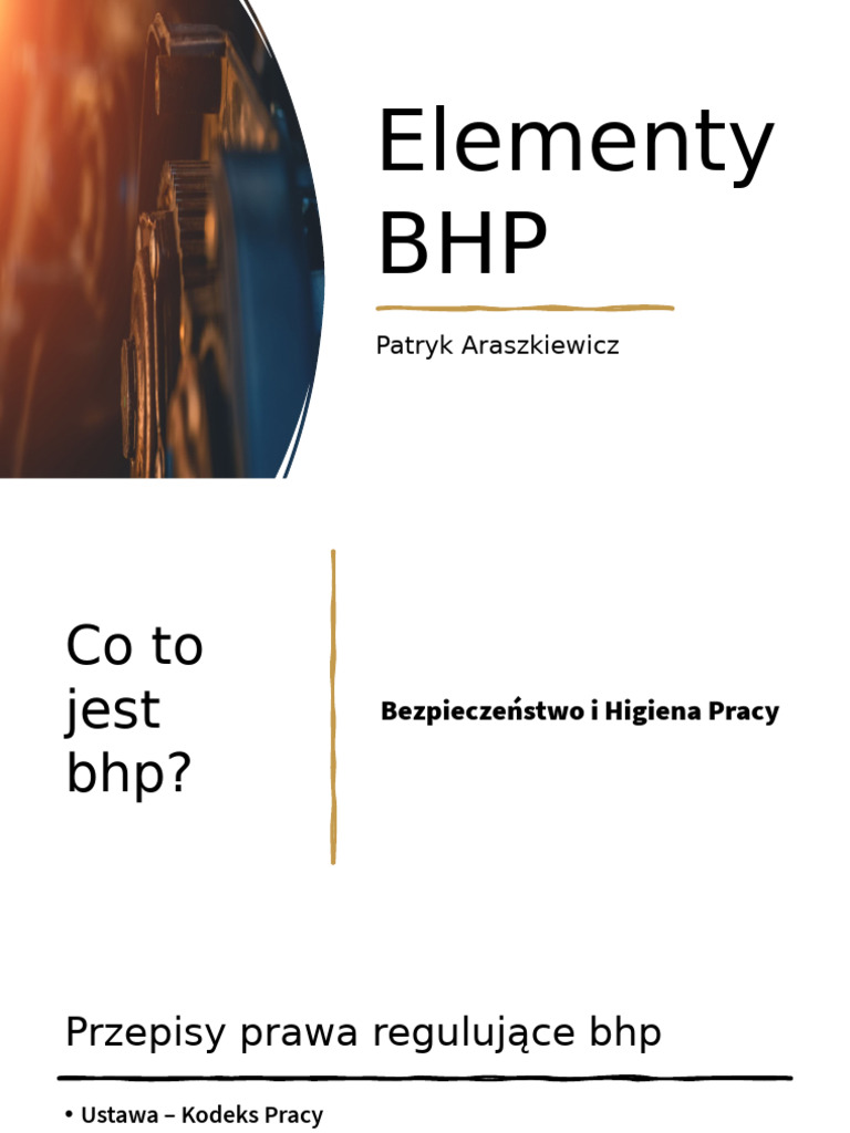 Elementy BHP | PDF