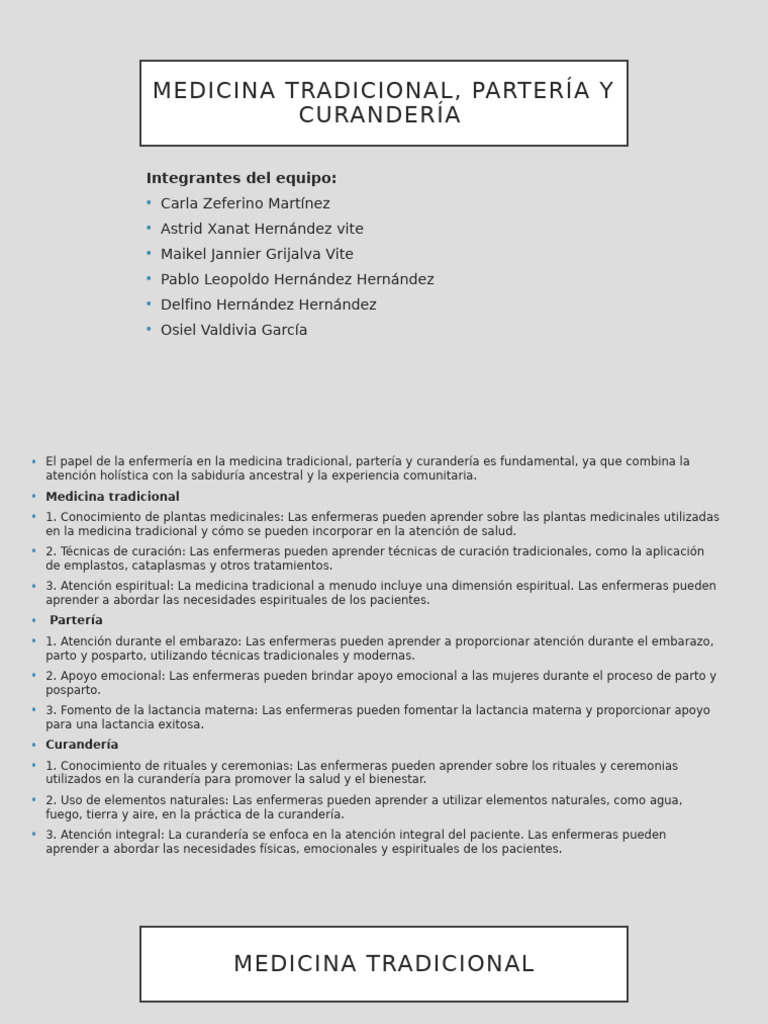 Medicina tradicional, partería y curandería | PDF | Parto | Partería