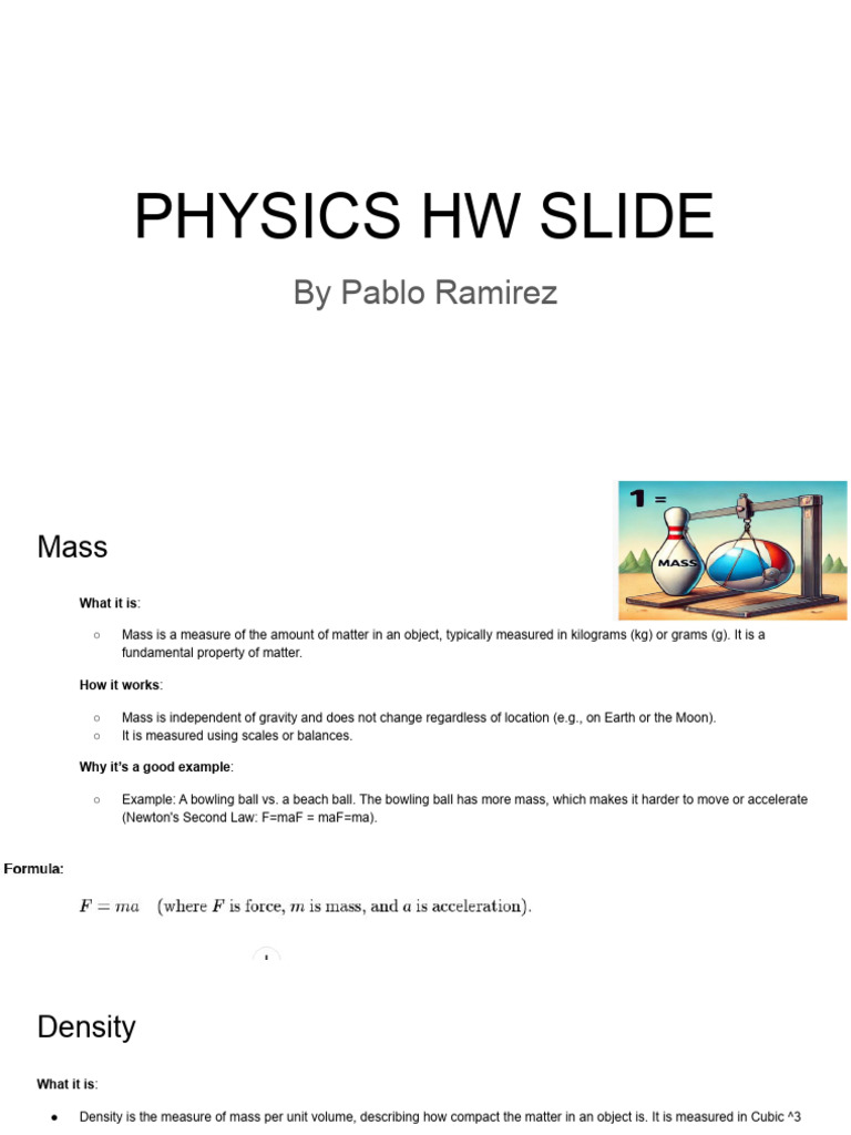 PHYSICS HW SLIDE | PDF