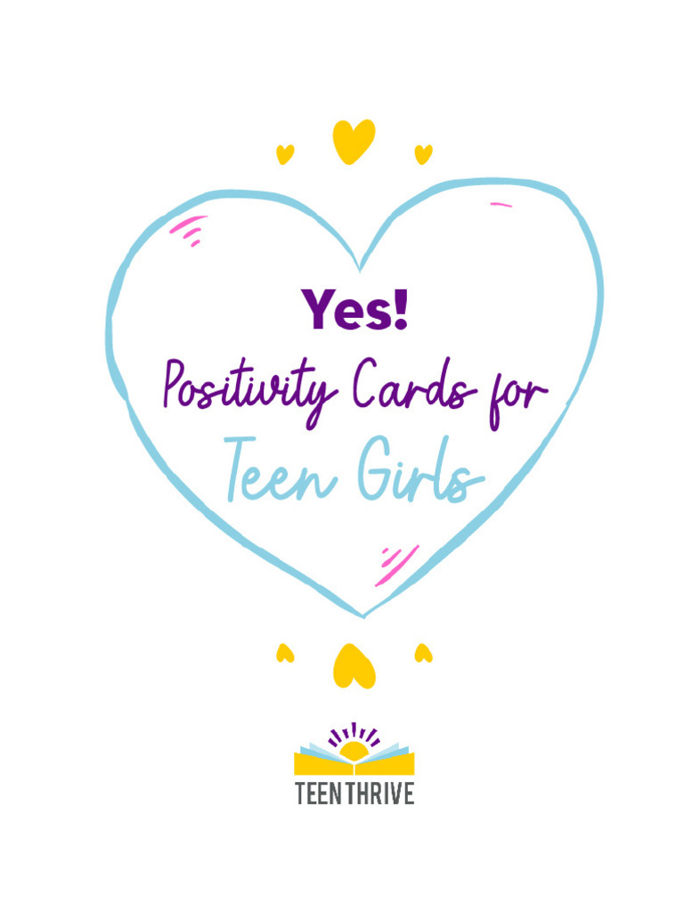 Girl Positivity Cards | PDF