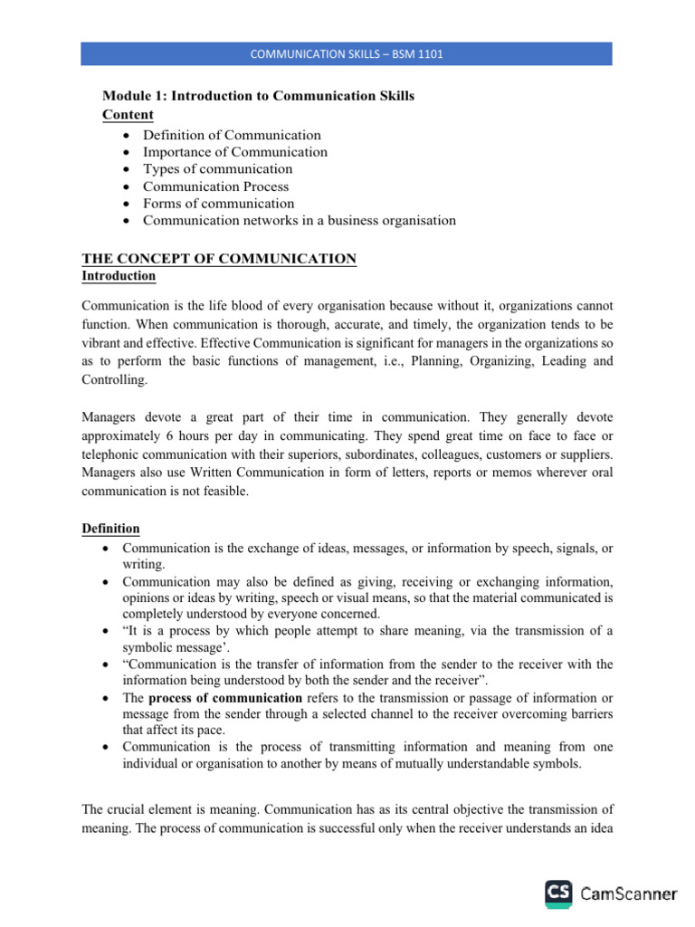 Essential Communication Skills Overview | PDF | Nonverbal Communication ...