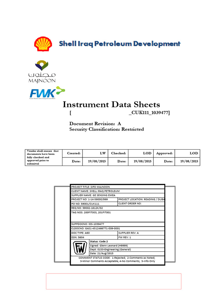 GE Sensing EMEA Instrument Datasheet | PDF | Pipe (Fluid Conveyance ...