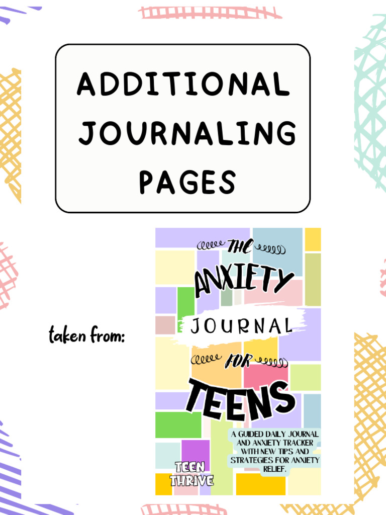 Printable Anxiety Journal Pages | PDF