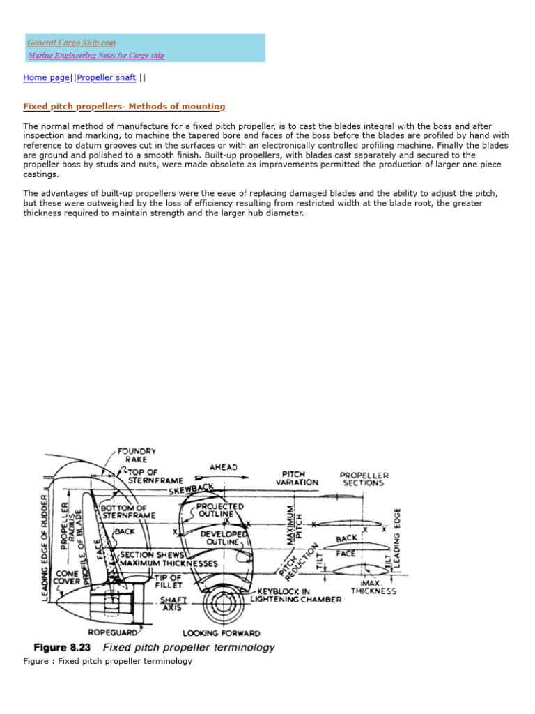 Fixed Pitch Propellers - Methods of Mounting | PDF | Propeller ...