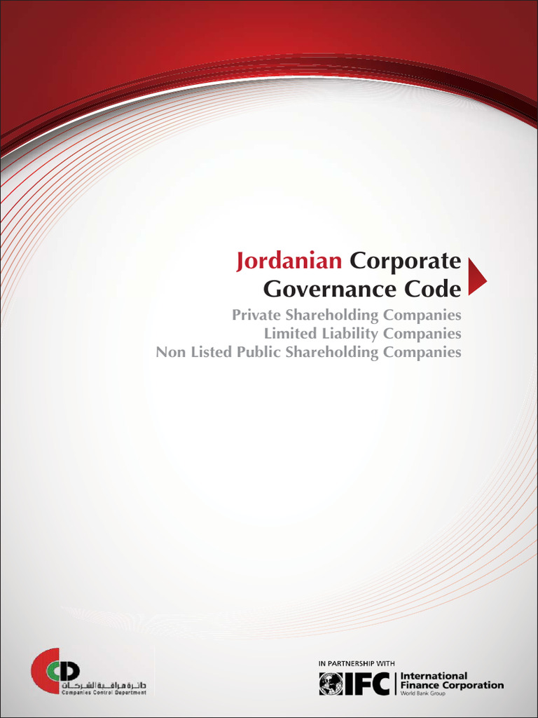 Jordanian Corporate Governance Code Overview | PDF | Internal Audit ...