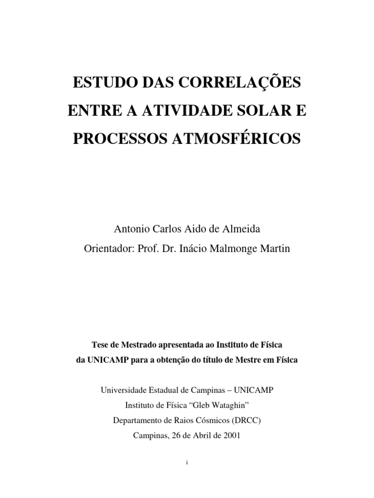 Almeida Antoniocarlosaidode M | PDF | Sol | Cinto de radiação Van Allen
