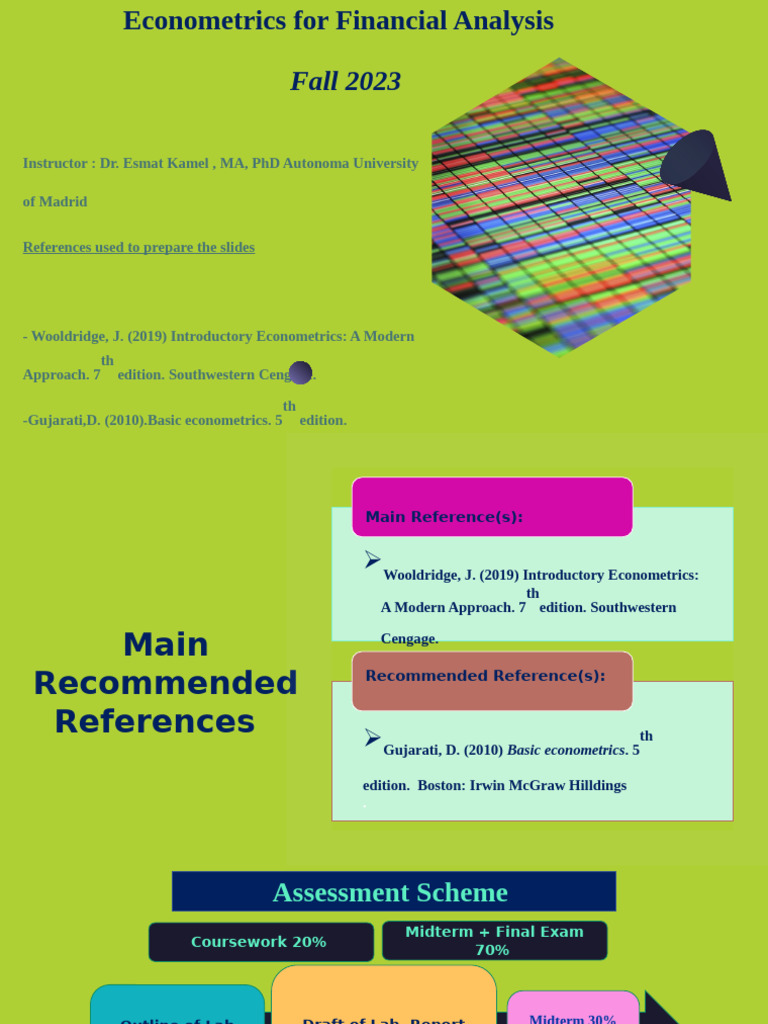 Theme1 Econometrics Methods For Investment Analysis | PDF | Econometrics | Capital Asset Pricing ...