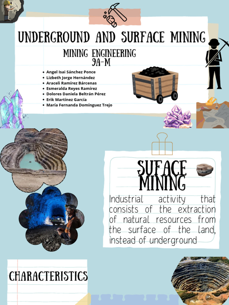 Mina Subterránea y Mina Superficial | PDF | Mining | Natural Environment