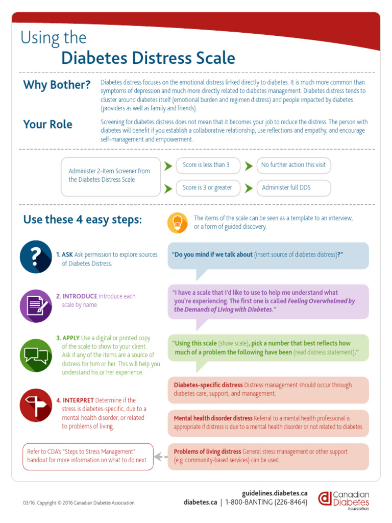 Using The Diabetes Distress Scale | PDF | Mental Health | Diabetes