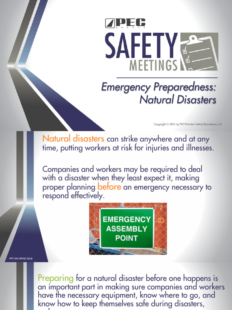 Emergency Preparedness Natural Disasters All in One 2018 | PDF ...