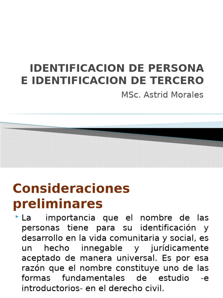 Identificación de Persona y Tercero | PDF | Ley procesal | Guatemala