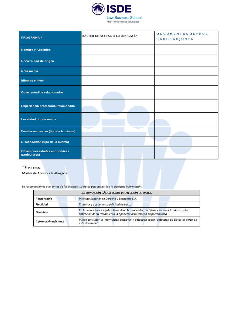 Isde Becas Ficha para Ss 1 | PDF | Justicia | Crimen y violencia