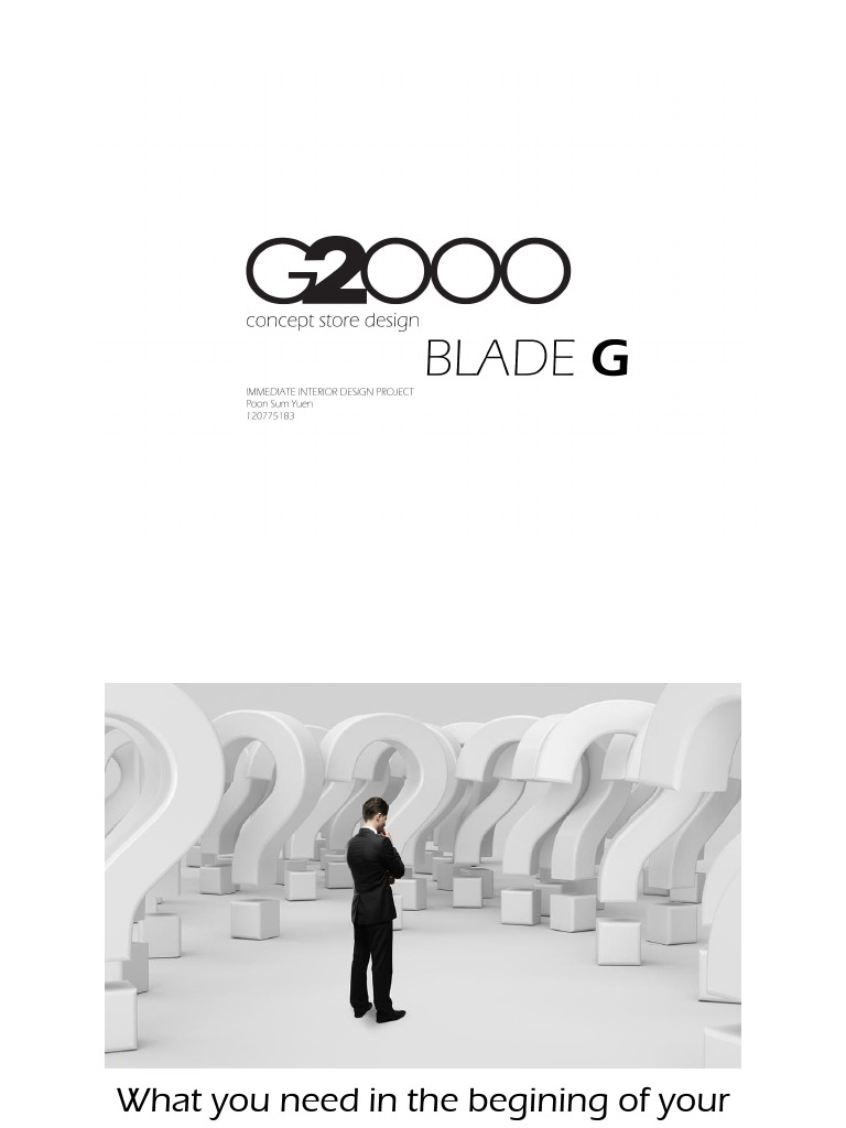 Interior design student project booklet sample 3 | PDF
