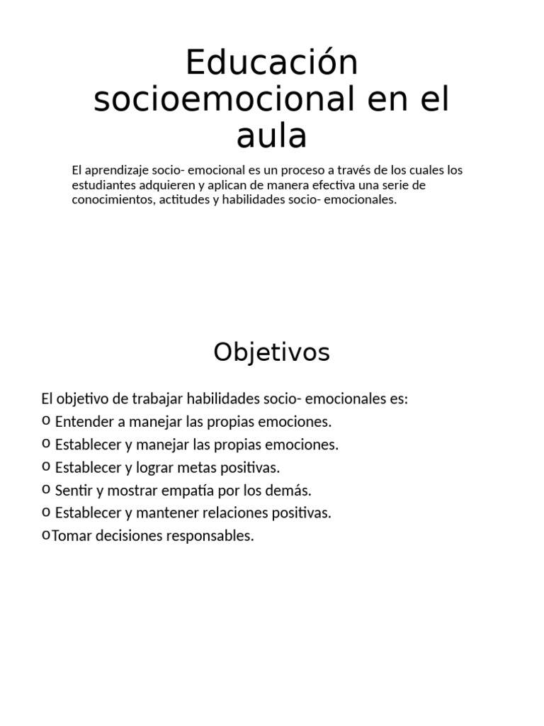 Educación Socioemocional en El Aula... | PDF | Las emociones | Aprendizaje