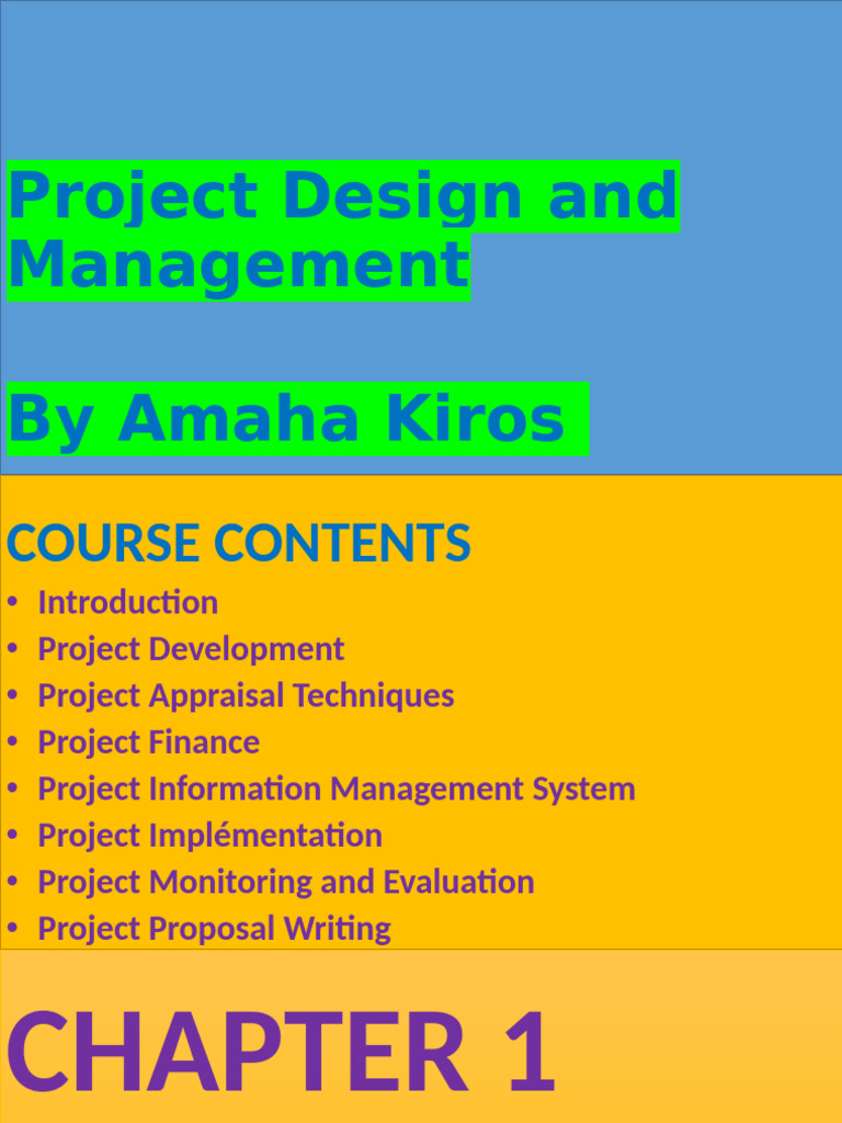 Project Design & Mgt | PDF | Cost–Benefit Analysis | Feasibility Study