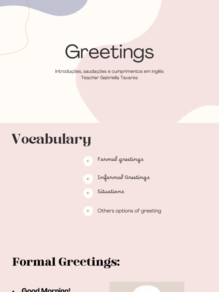 Greetings | PDF