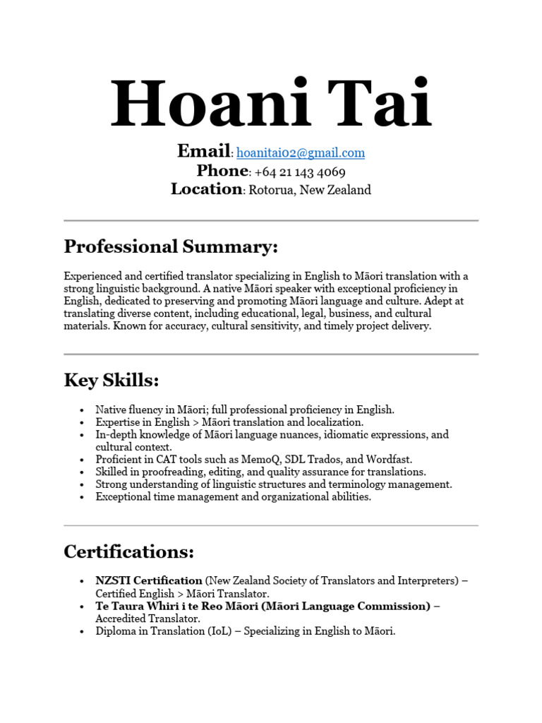 Māori to English Translation Expert | PDF | Māori People | Translations
