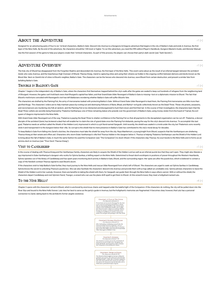 Baldur's Gate: Descent into Avernus Guide | PDF | Dungeons & Dragons ...