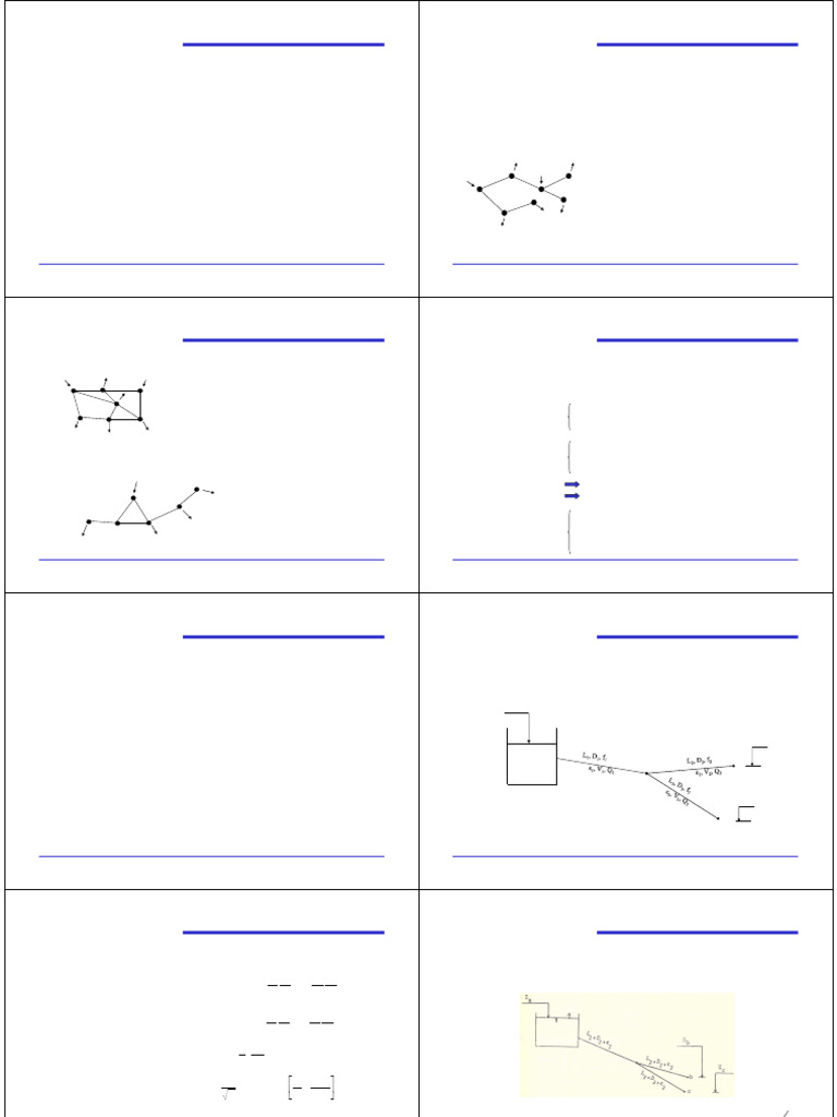 Calculo de Redes Abiertas | PDF | Tubería (transporte de fluidos) | Líquidos