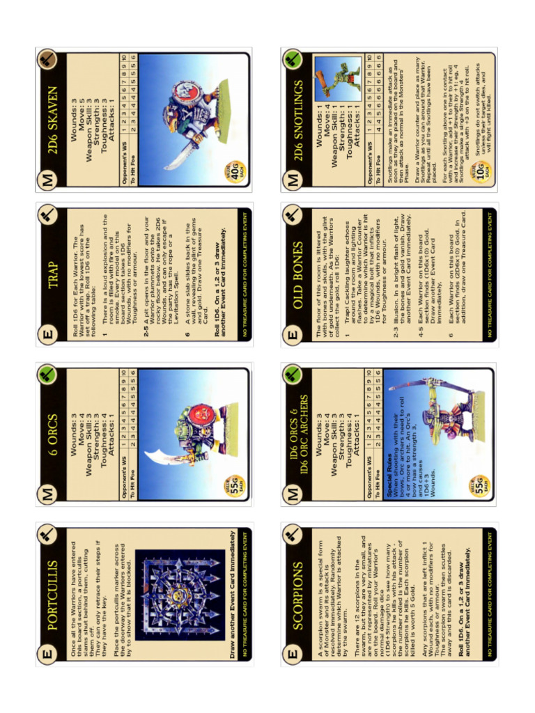 WHQ Cards - Core - Events | PDF