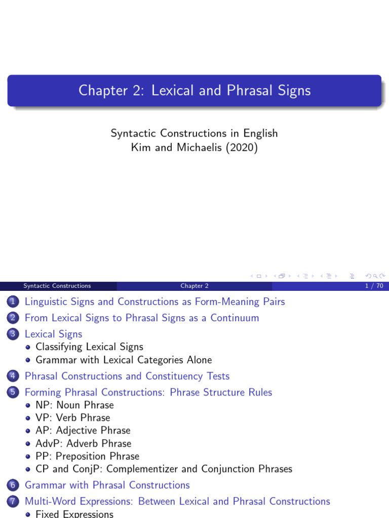 Chap2 Slides Kimmichaelis | PDF | Phrase | Syntax