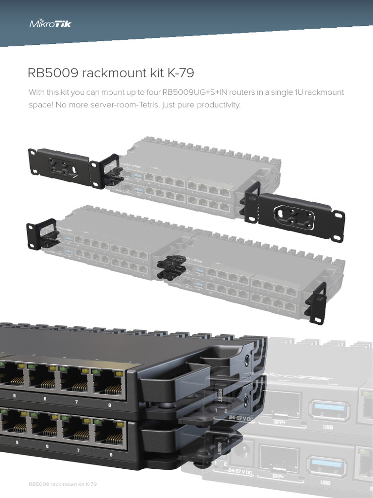 RB5009rackmountkitK 210741 | PDF