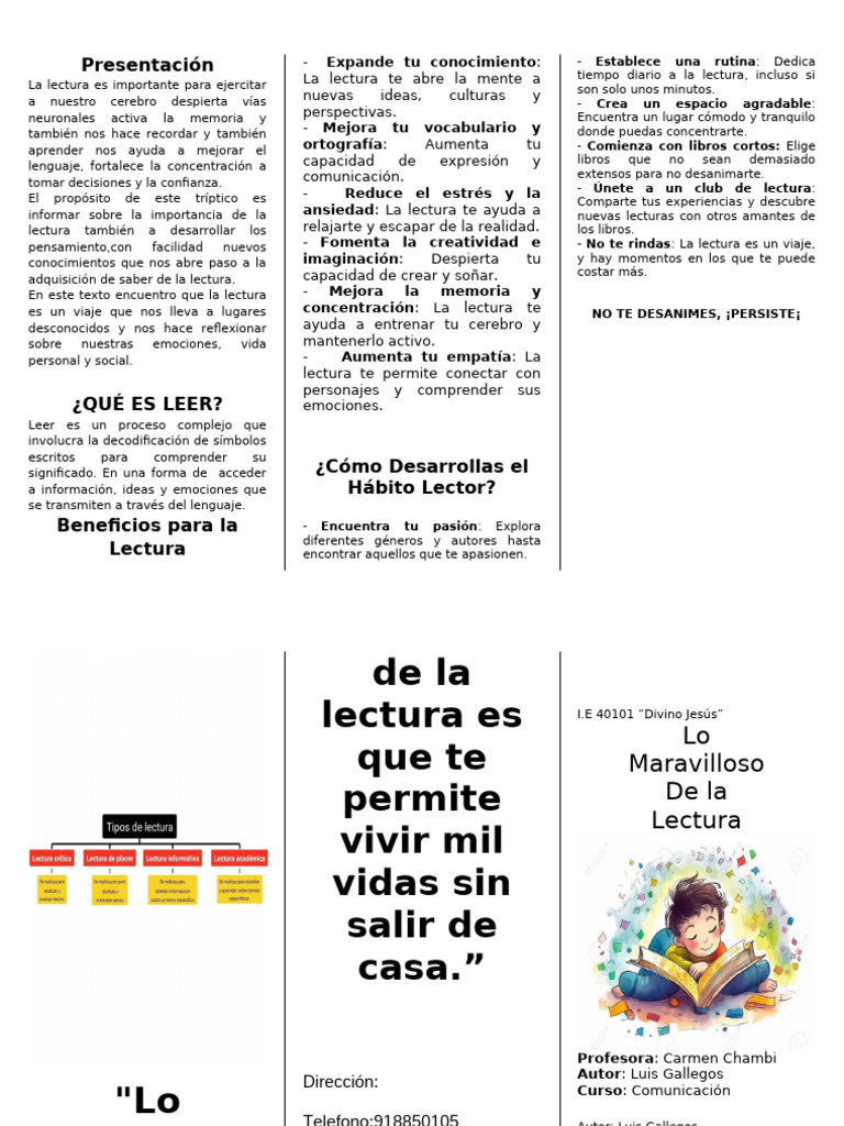 Tríptico Luis | PDF | Las emociones | Memoria